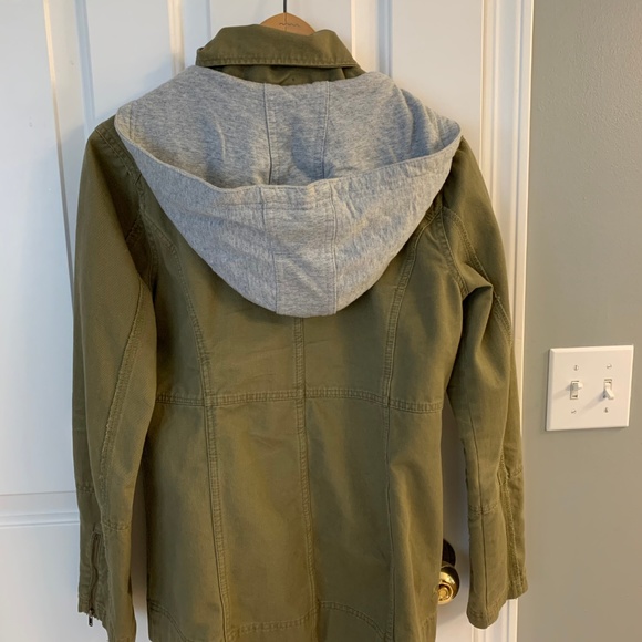 Hurley | Jackets & Coats | Hurley Army Kahki Green Military Utility Jacket Xs Whood Euc | Poshmark